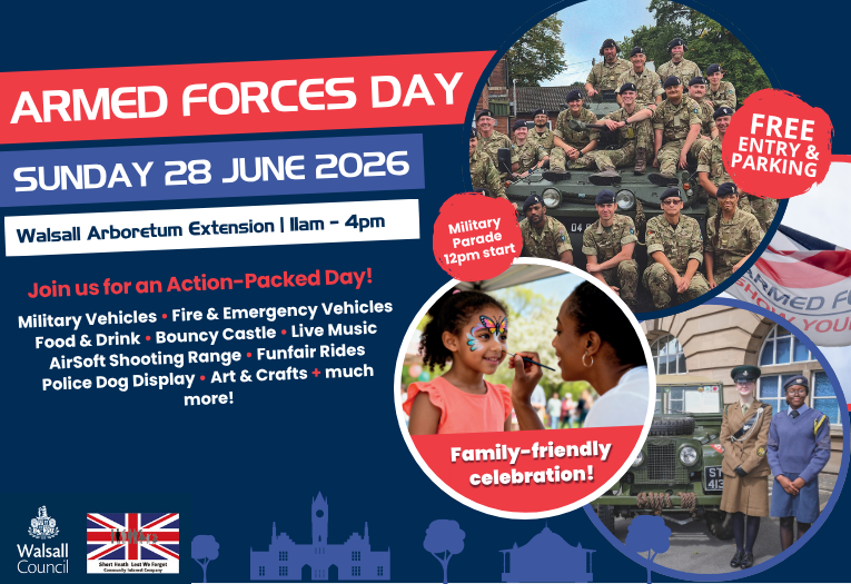 Walsall to host the borough’s first officially recognised Armed Forces ...