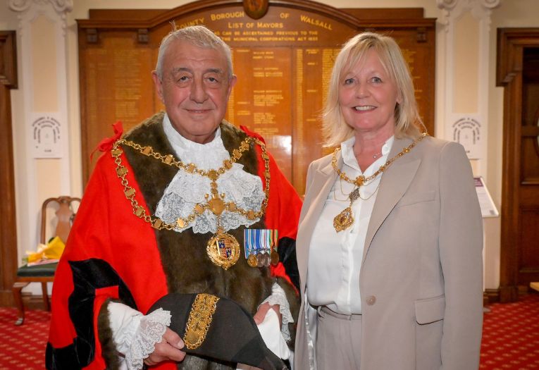 Councillor Alan Fleming QRM elected Mayor of Walsall for 2026-27 ...